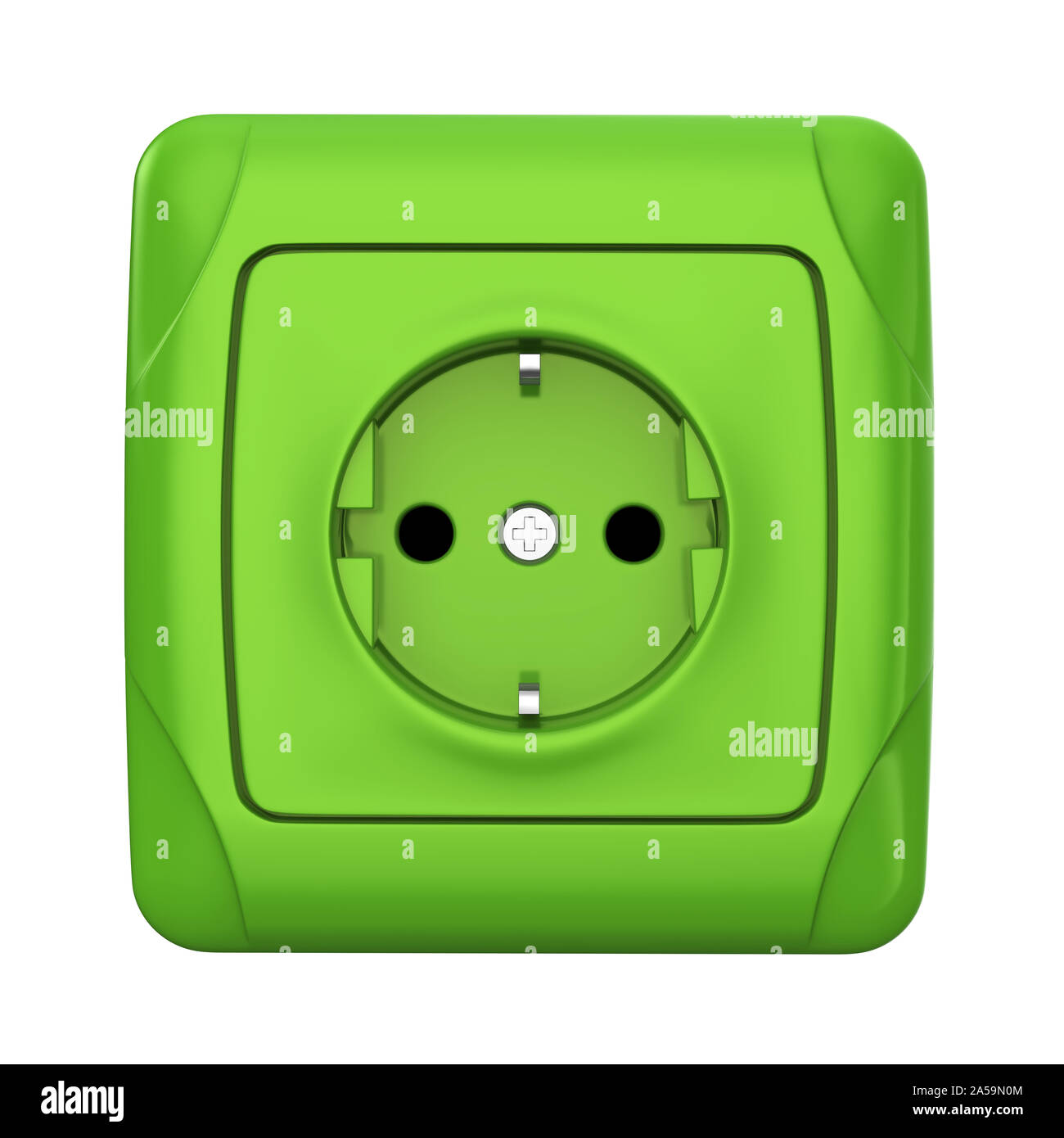 Electric Socket Isolated Stock Photo - Alamy