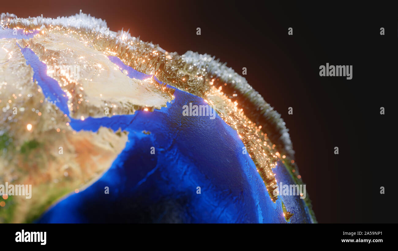 Planet Earth - Elements of this Image Furnished By NASA. 3D ...