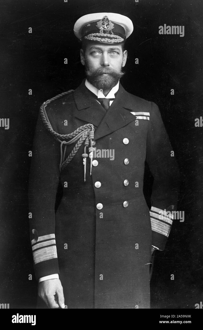 King George of England in uniform Stock Photo - Alamy