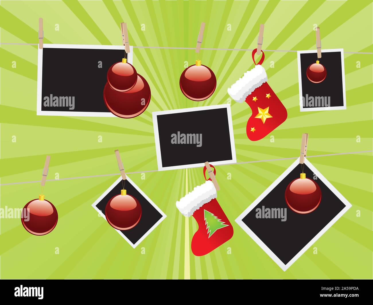 Red stockings Stock Vector Images - Alamy