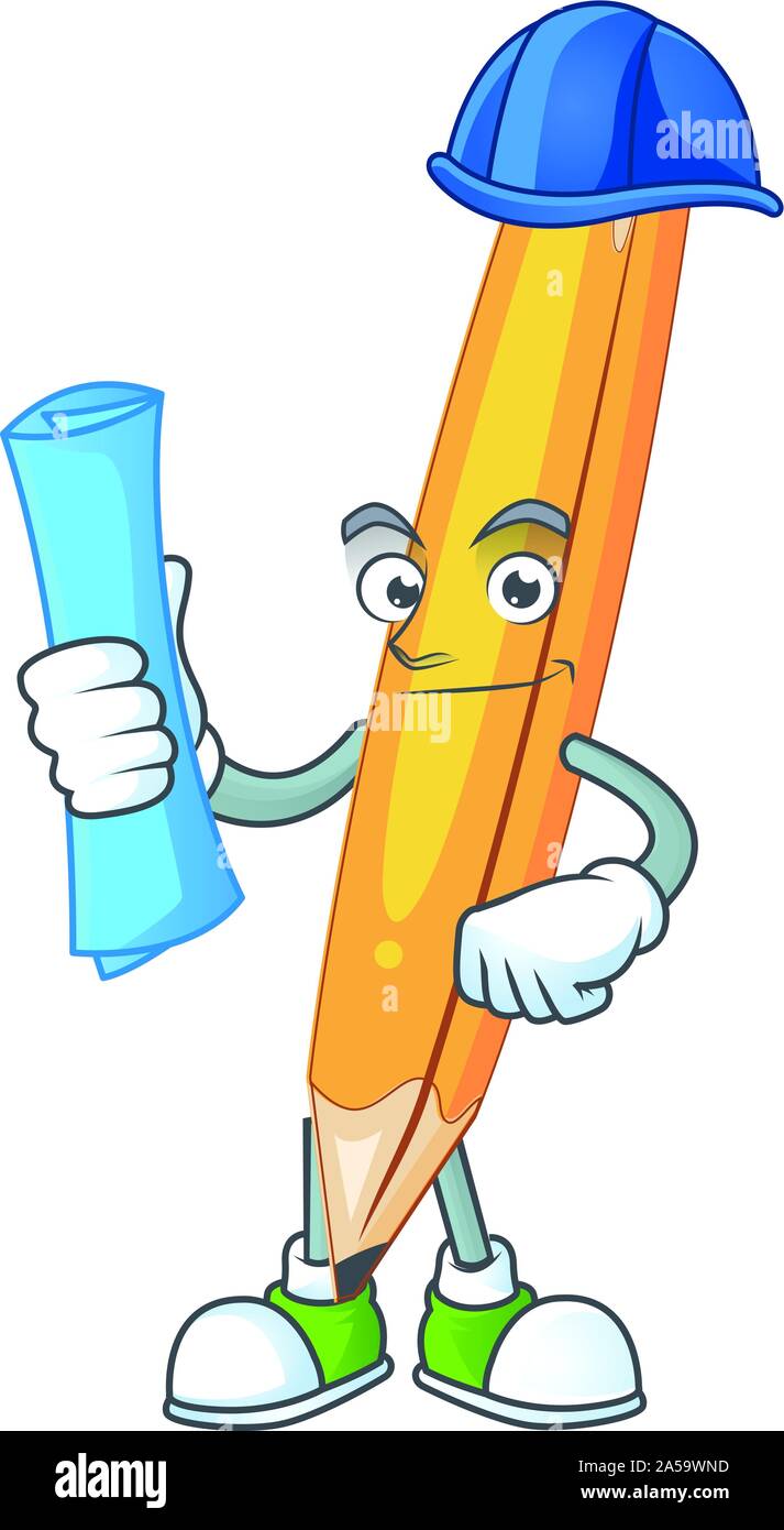 Architect sharp pencil for the equipment school Stock Vector Image ...
