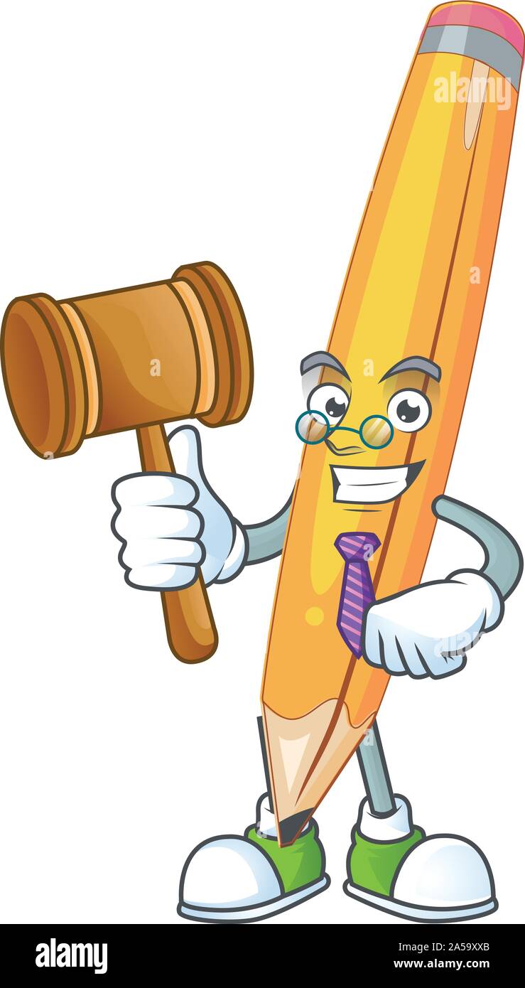 Judge pencil isolated on a white background Stock Vector Image & Art ...