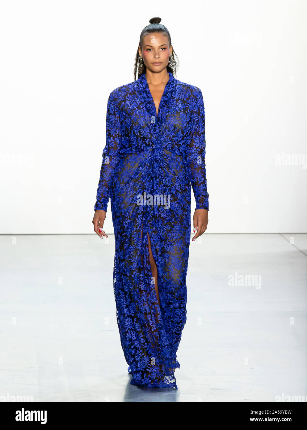 New York, NY - Sept 05, 2019: Marquita Pring walks the runway at the ...