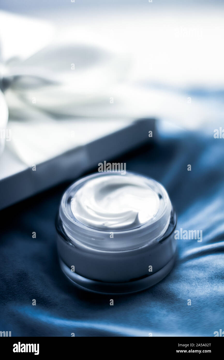 Cosmetic branding, moisturizing emulsion and facial care concept ...