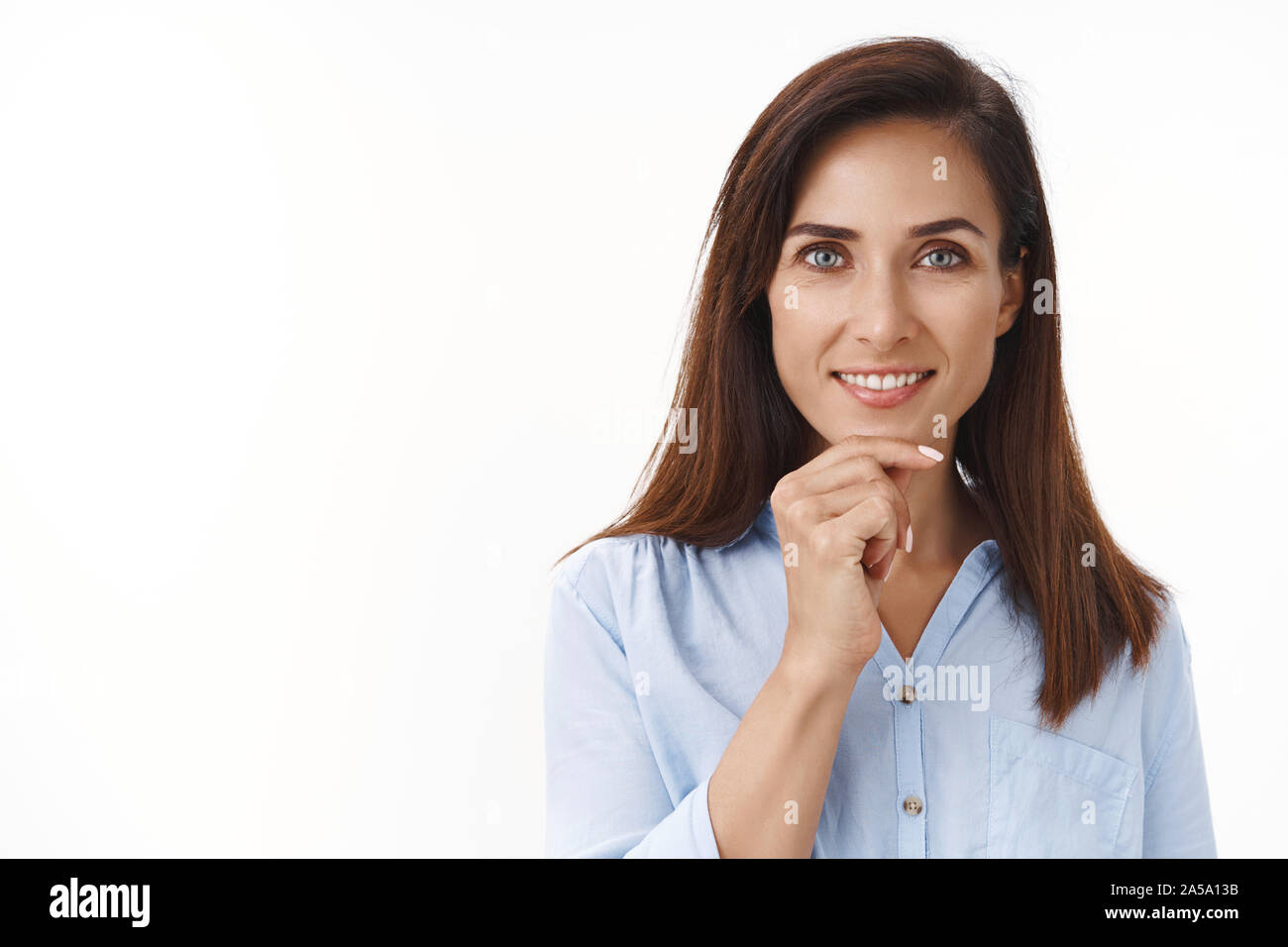 Good-looking creative professional female entrepreneur create new ...