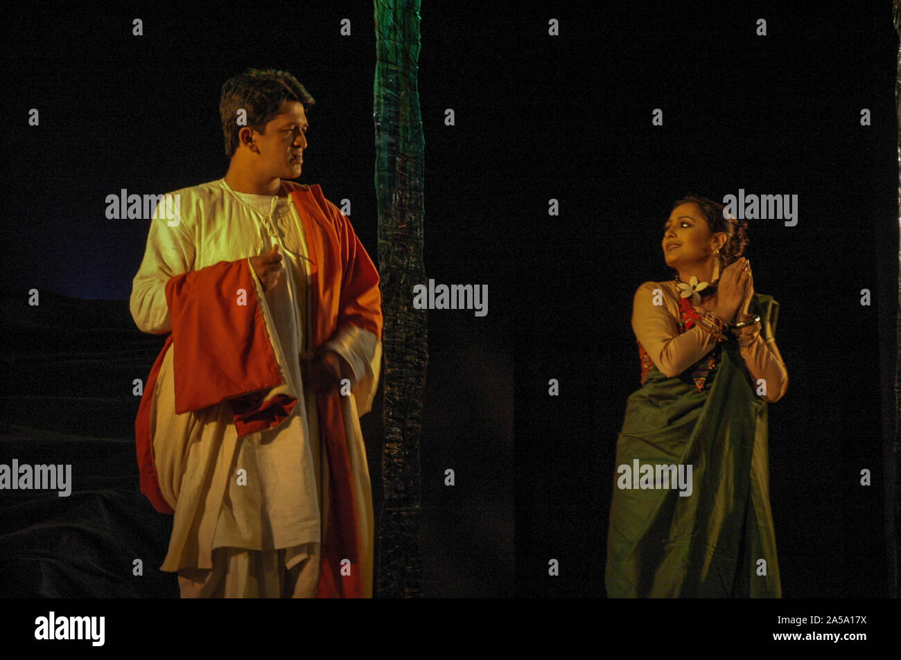 Bangladeshi famous television Actress Aupee Karim and actor Gazi ...