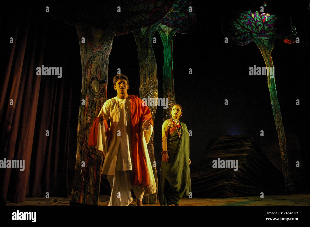 Bangladeshi famous television Actress Aupee Karim and actor Gazi ...