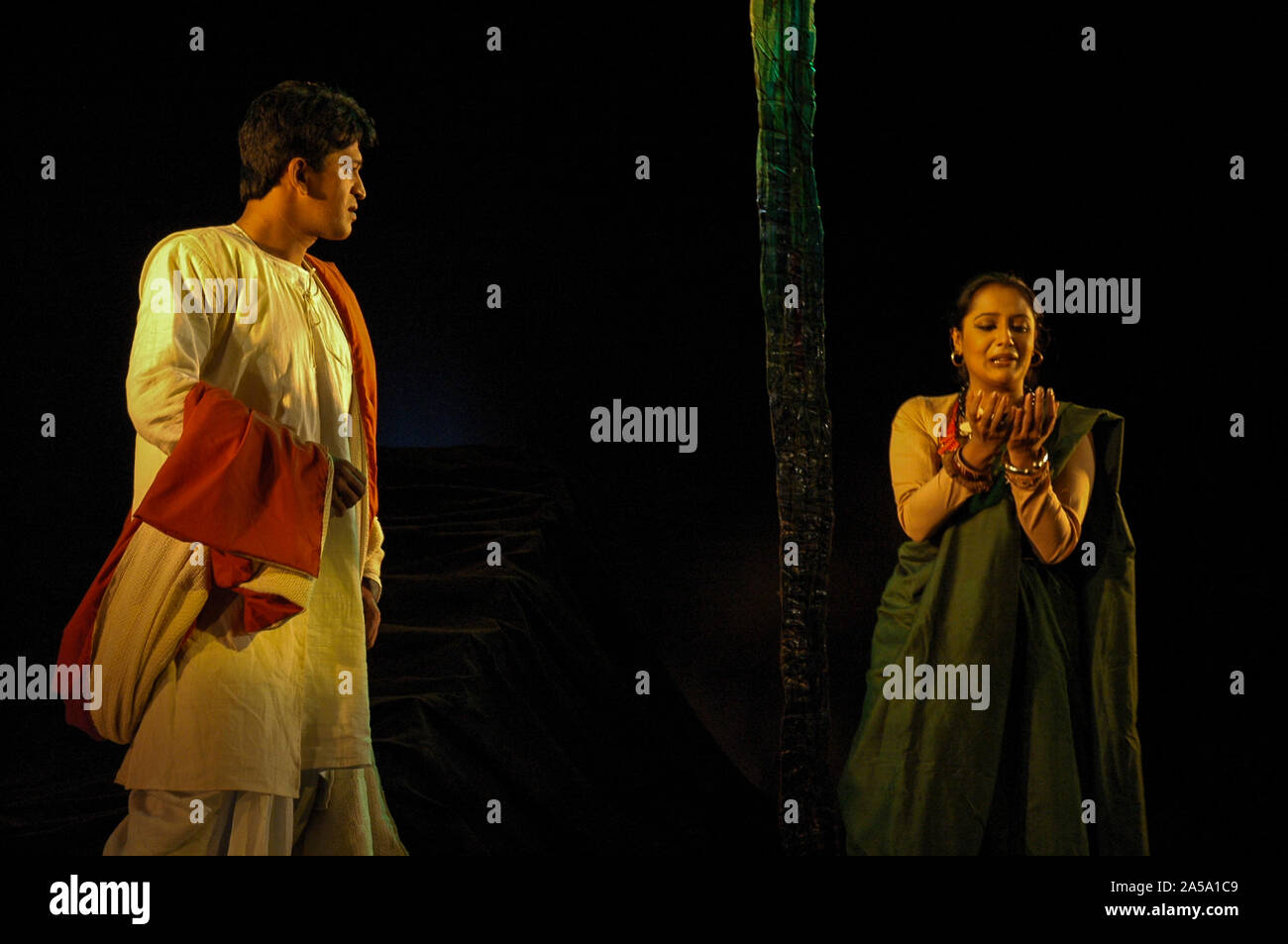 Bangladeshi famous television Actress Aupee Karim and actor Gazi ...