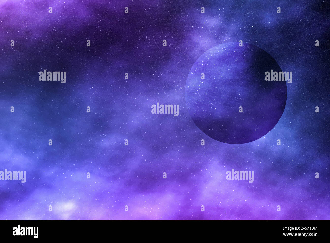 Discovery in astronomy, cosmic abstract and future technology concept ...