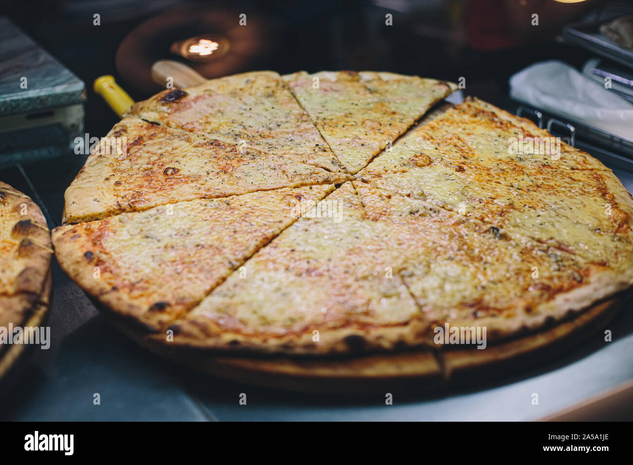 Pizza display case hi-res stock photography and images - Alamy