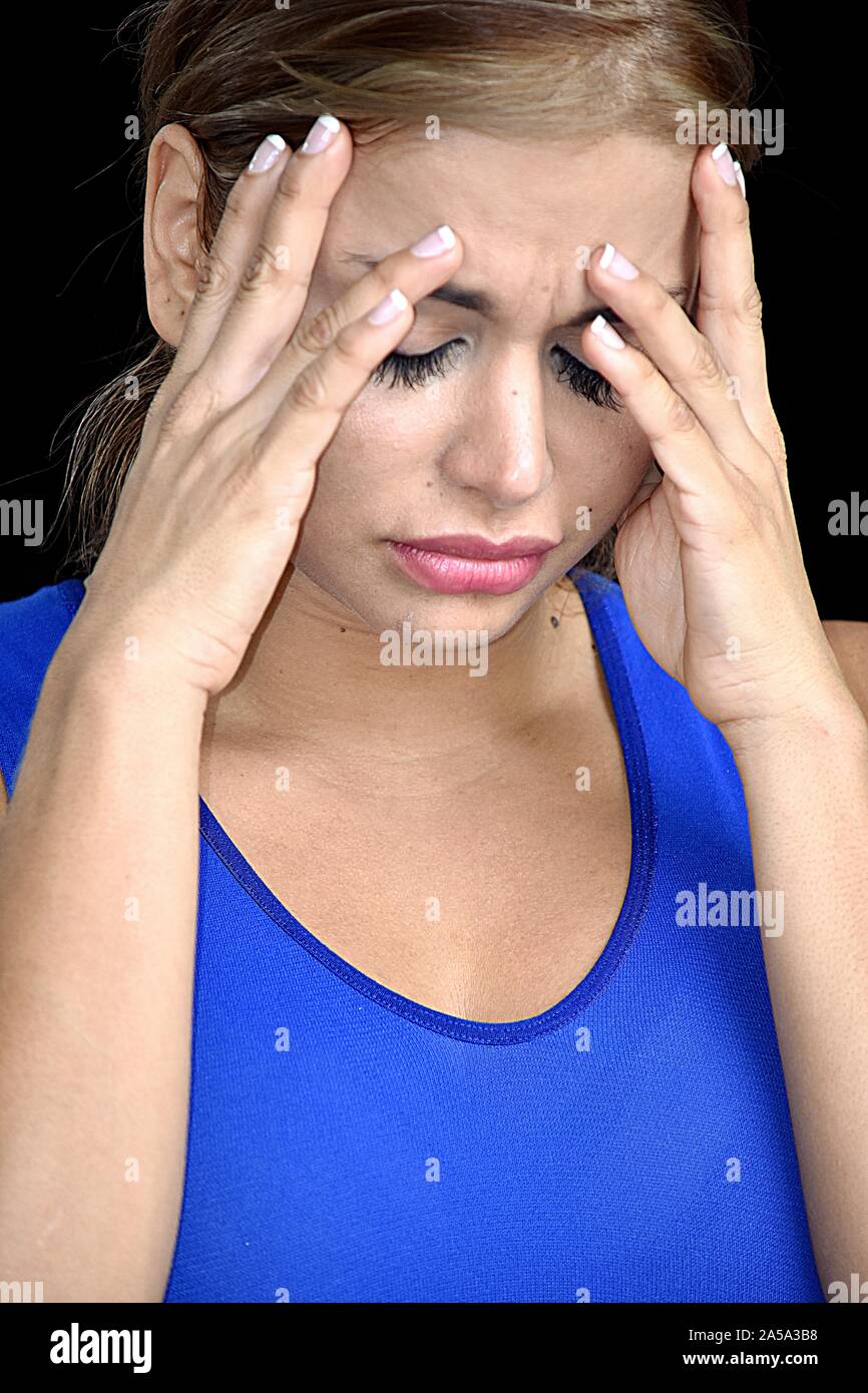 Teenage Female Under Stress Stock Photo - Alamy