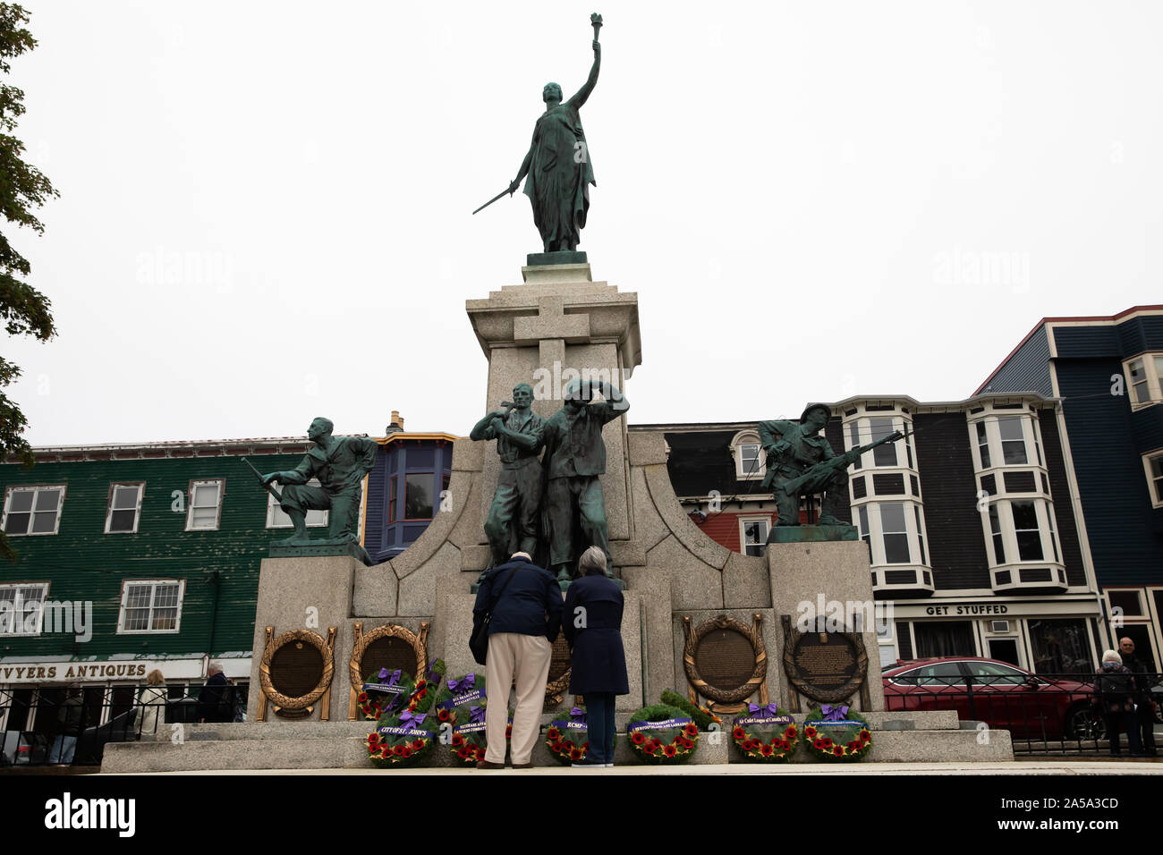 The National War Memorial in Downtown St. John's is the most elaborate ...