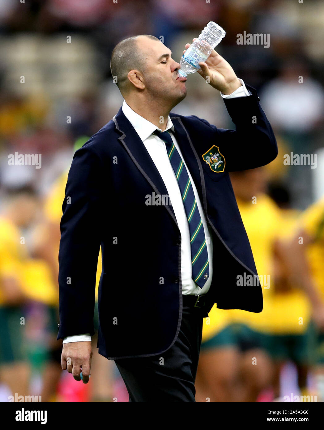 Australia Rugby Head Coach Michael Cheika prior to the 2019 Rugby World ...