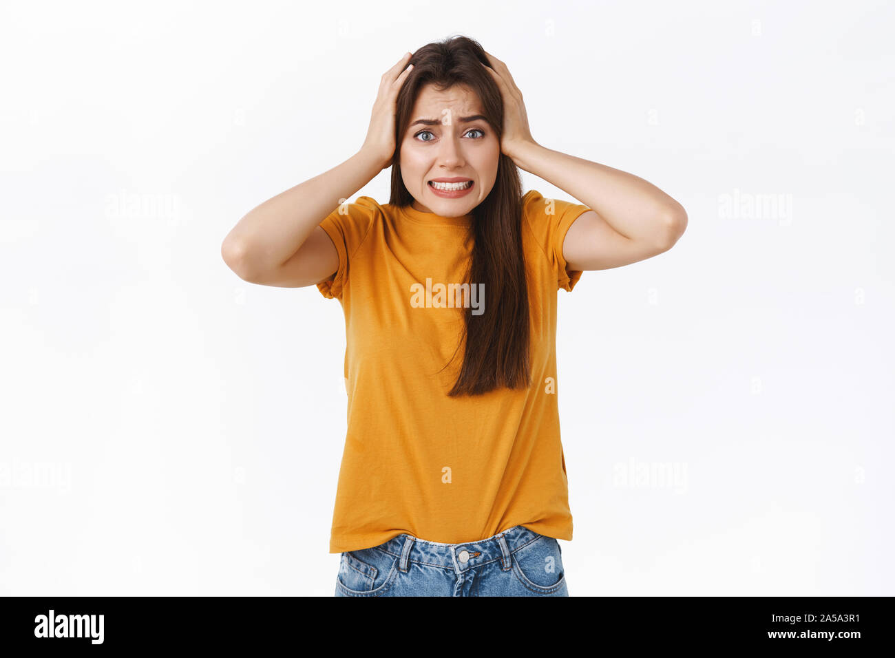 Woman grab hi-res stock photography and images - Alamy