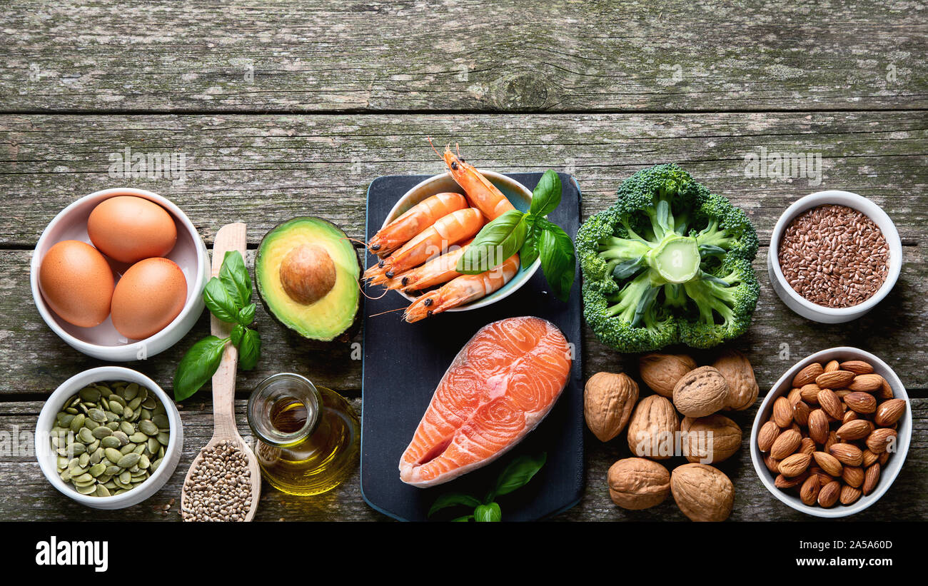 Food sources of omega 3 and healthy fats. Foods high in fatty acids ...