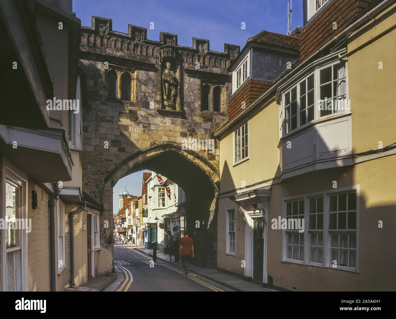 Cathedral Close and High Street Gate. Salisbury. Wiltshire. England. UK ...