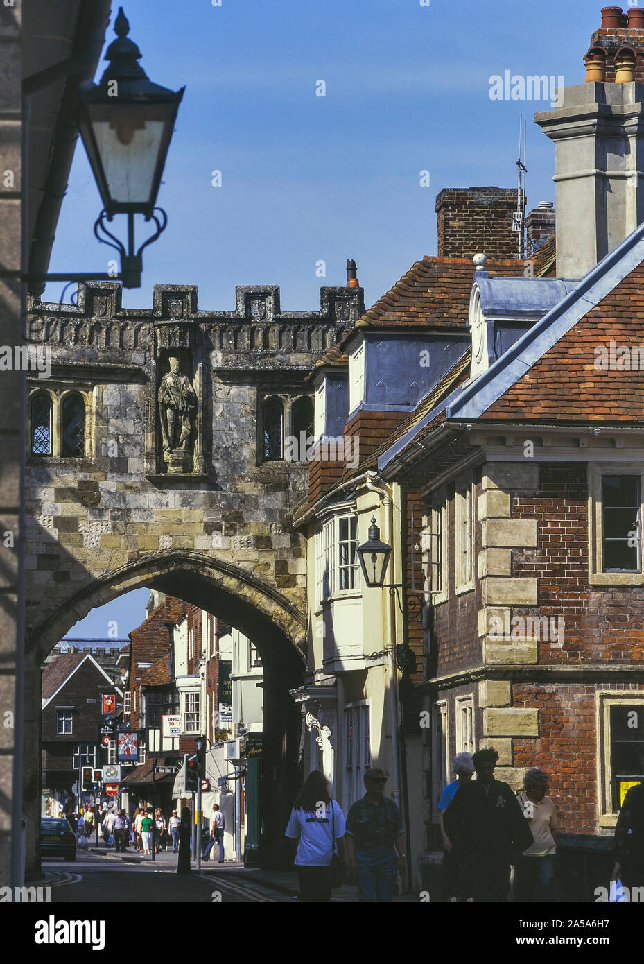 Cathedral Close and High Street Gate. Salisbury. Wiltshire. England. UK ...