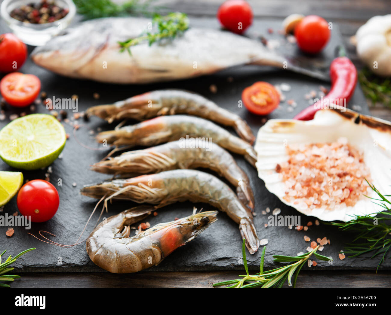 Raw dorado fish green hi-res stock photography and images - Alamy