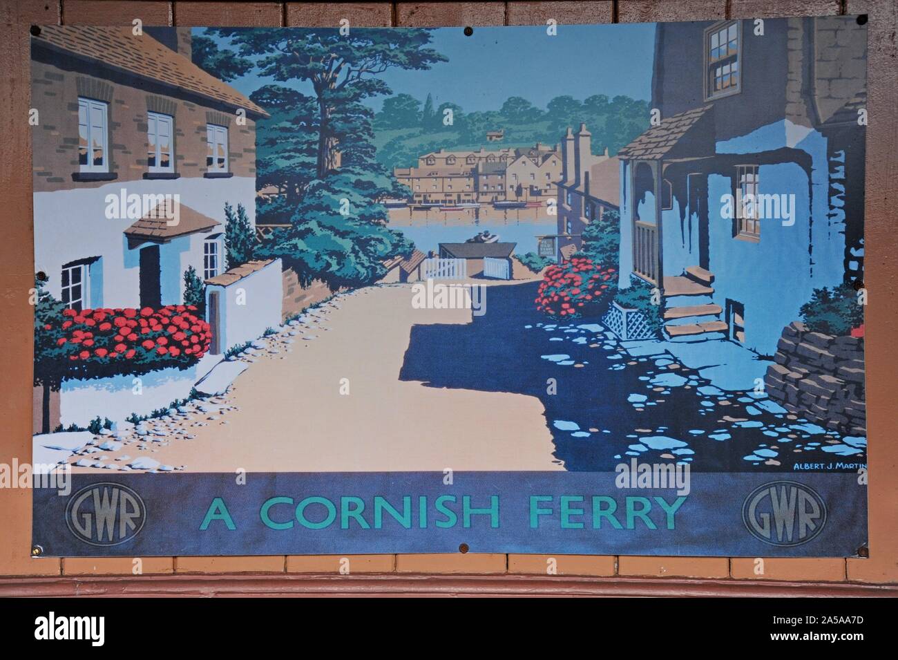Railway poster cornwall hi-res stock photography and images - Alamy