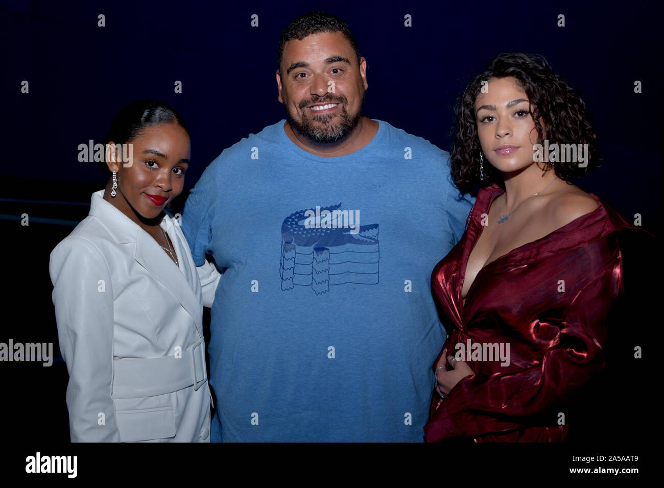 HOLLYWOOD, CA - OCTOBER 10: Kerrynton Jones, Chris Rudd, and Nataly ...