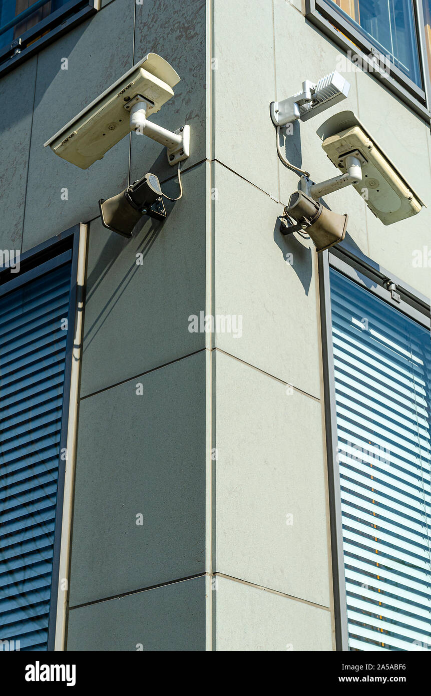 Surveillance cameras corner building hi-res stock photography and ...