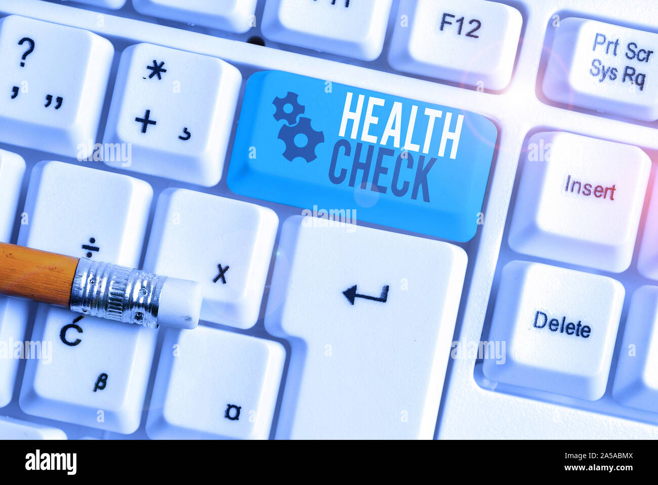 Writing note showing Health Check. Business concept for Medical ...