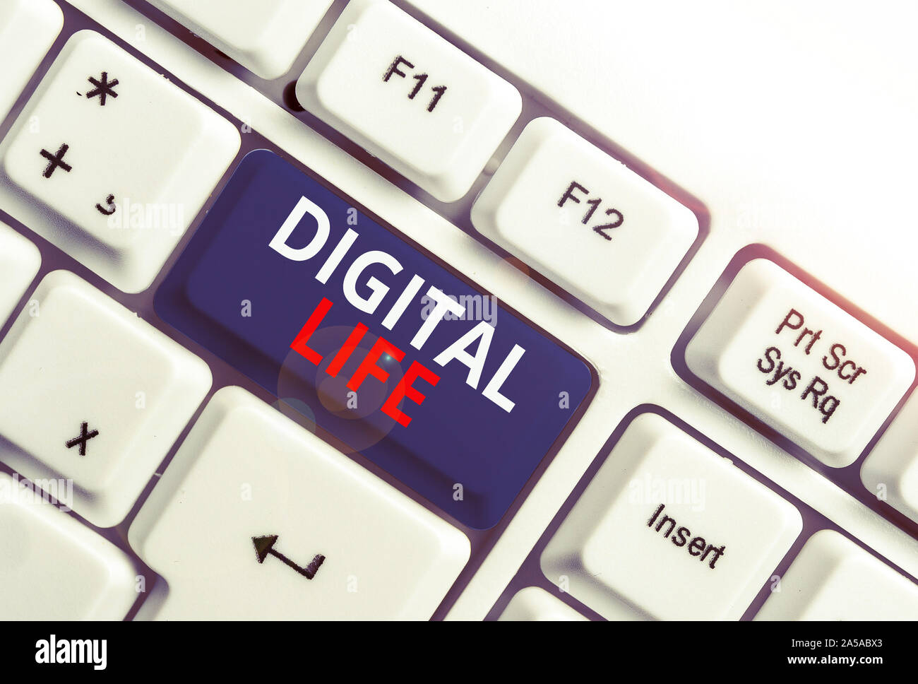 Writing note showing Digital Life. Business concept for Living in a ...