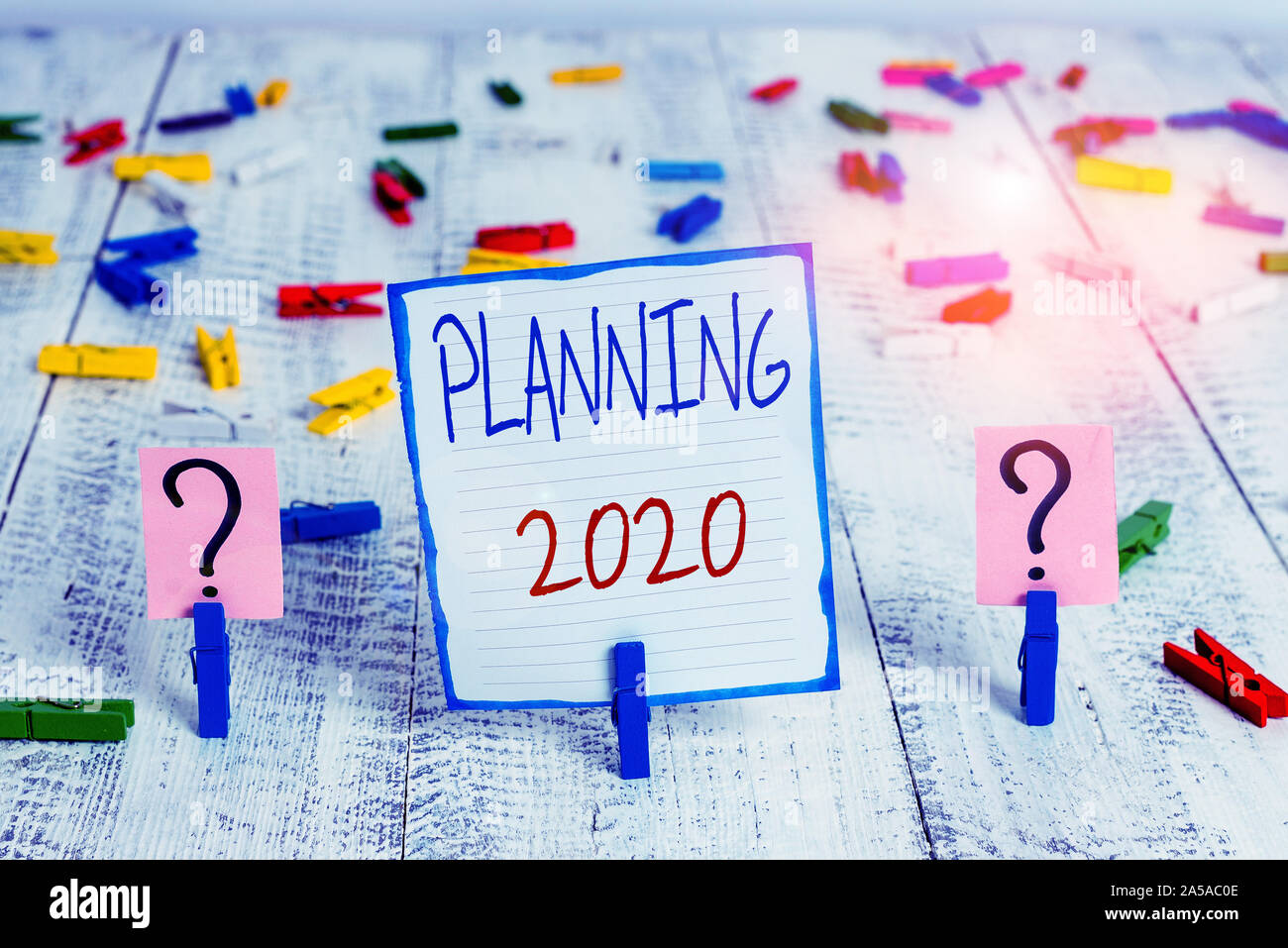 Conceptual hand writing showing Planning 2020. Concept meaning Begin ...