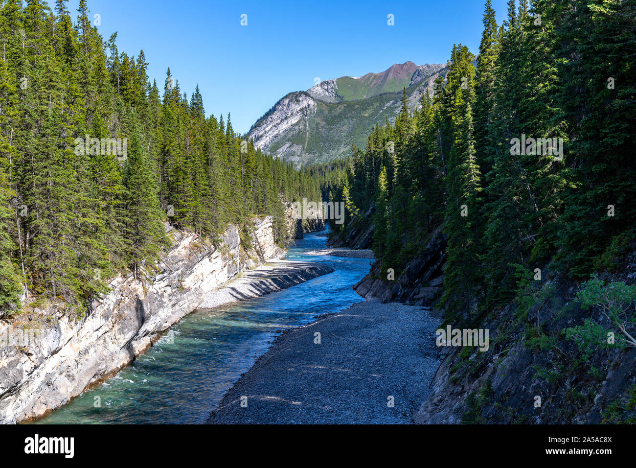 Canoe at two jack lake at sunrise hi-res stock photography and images ...