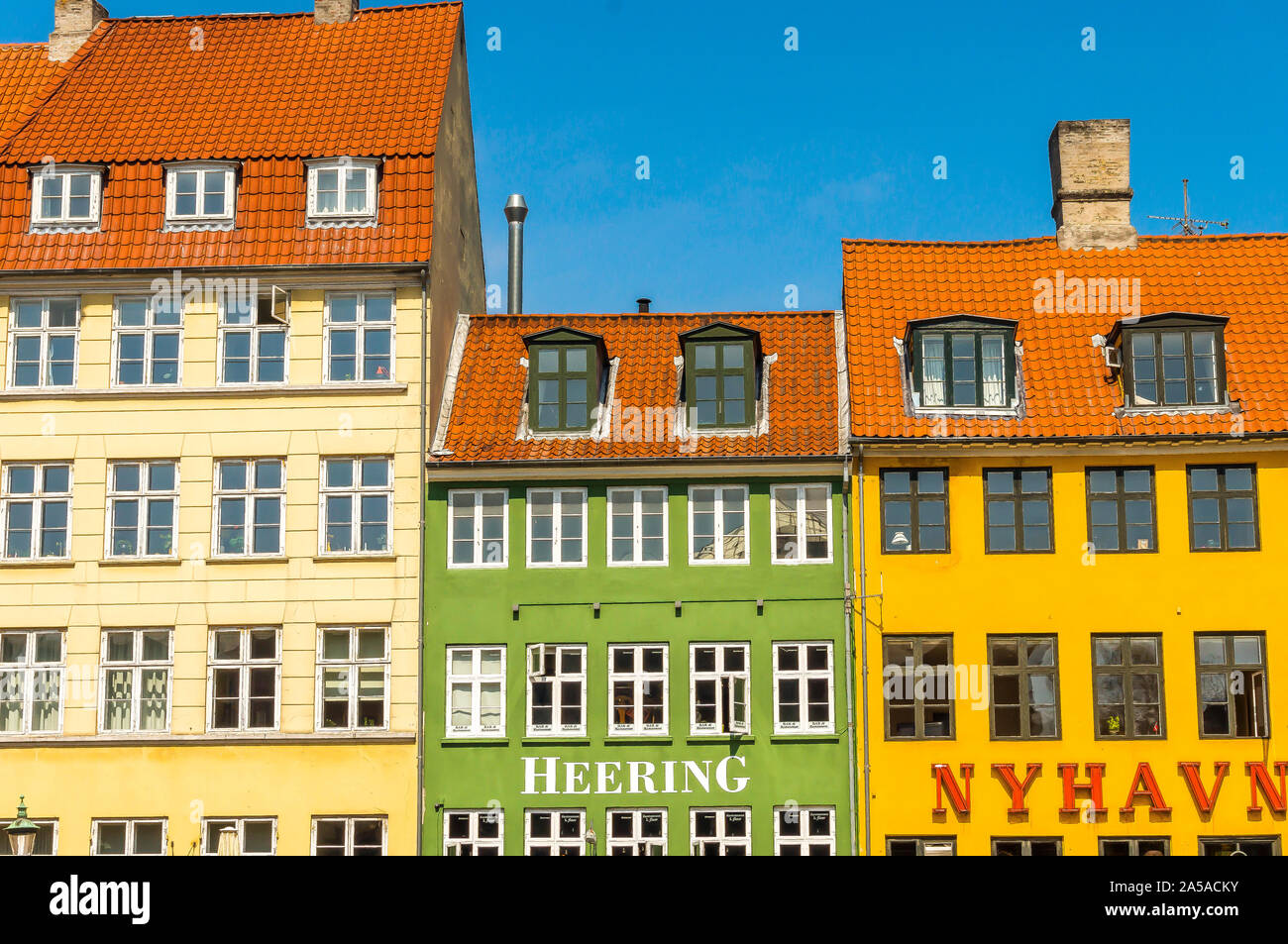 Colorful Architecture in Copenhagen. Iconic Nyhavn with its colorful ...