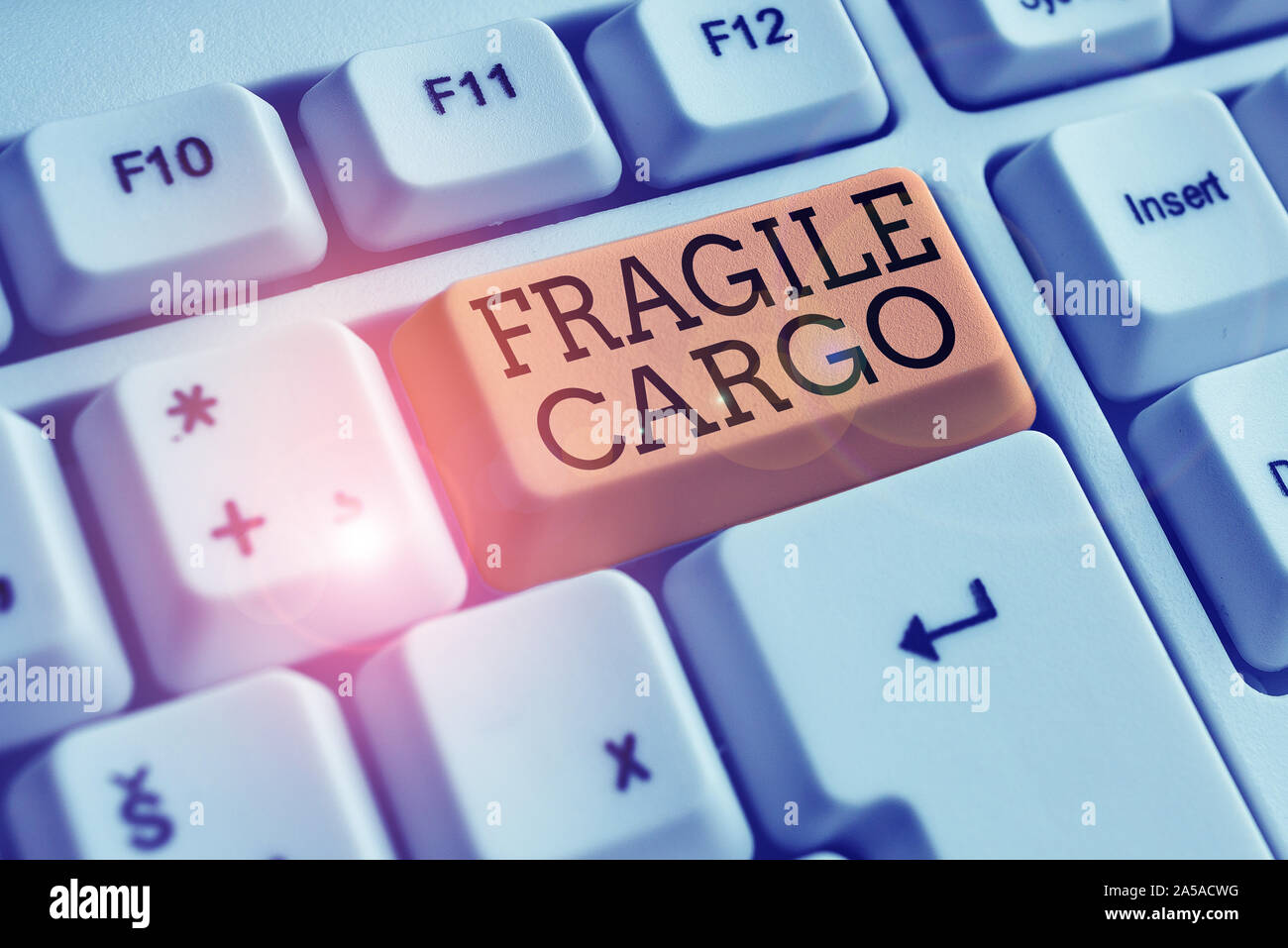 Conceptual hand writing showing Fragile Cargo. Concept meaning ...