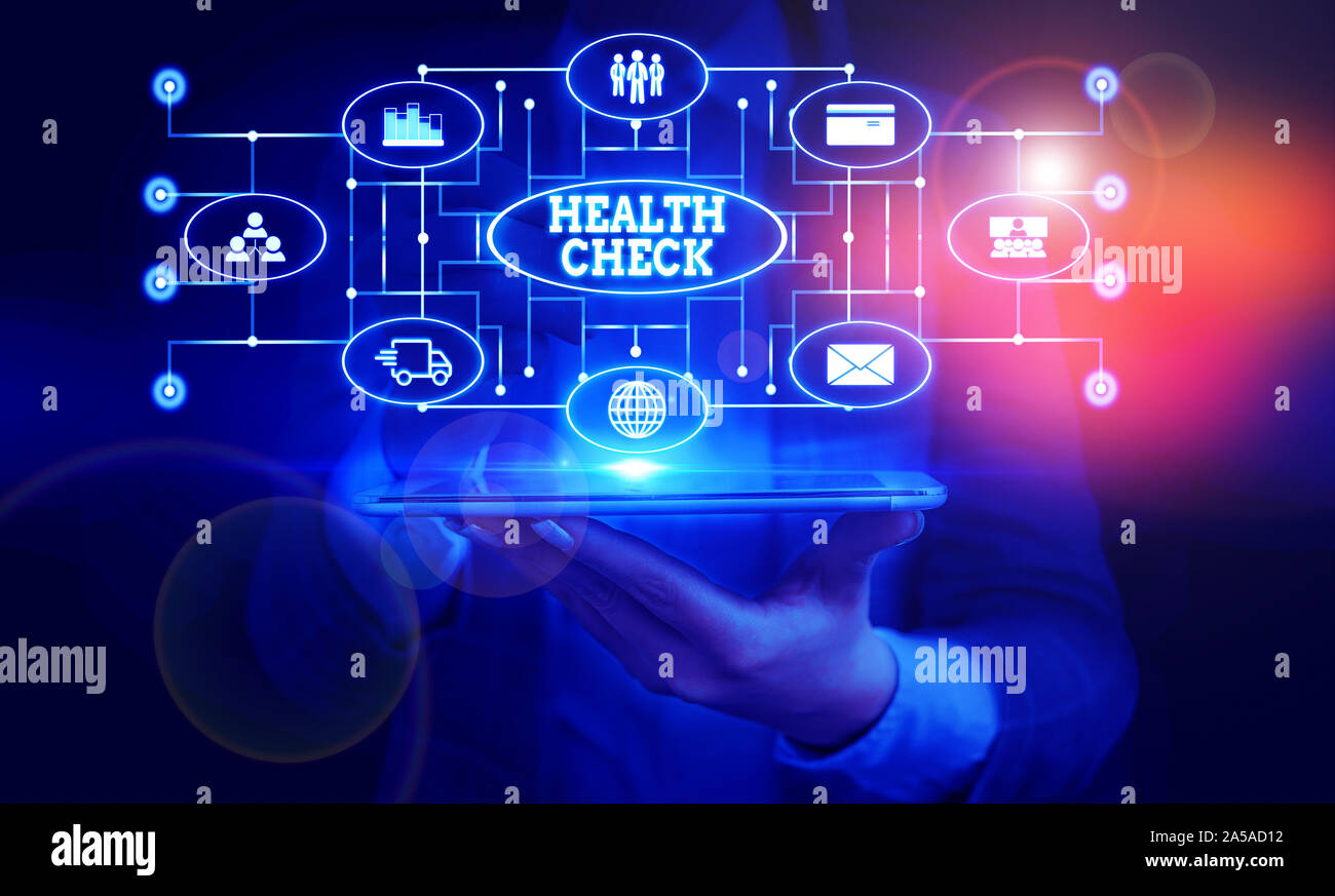 Conceptual hand writing showing Health Check. Concept meaning Medical ...