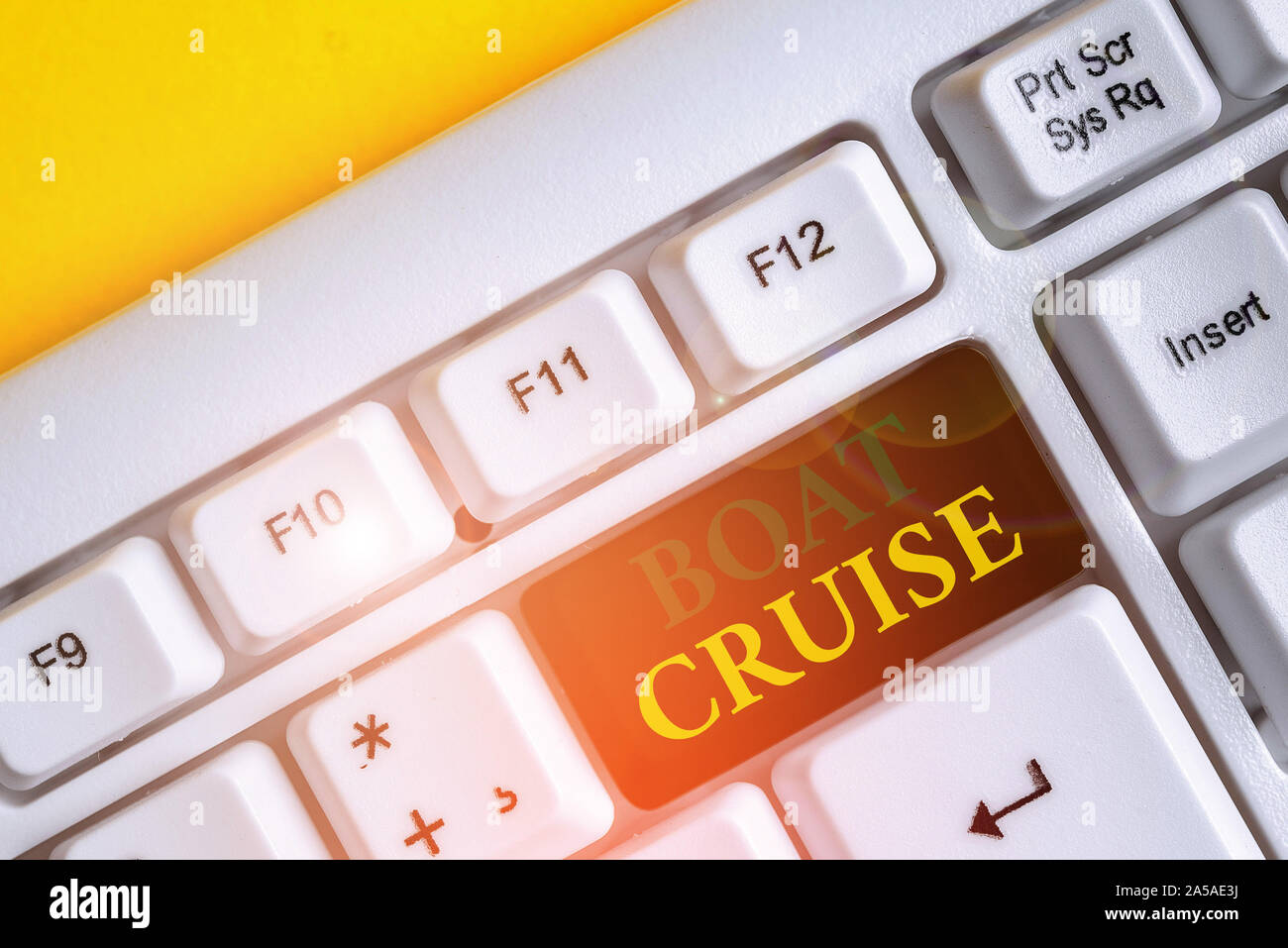 Handwriting text Boat Cruise. Conceptual photo sail about in area ...