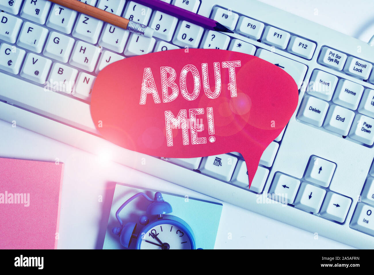 Handwriting text About Me. Conceptual photo telling someone list of ...