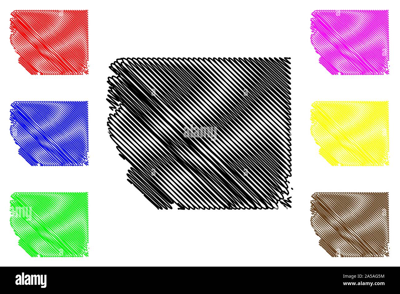 Map of goodwater Stock Vector Images - Alamy