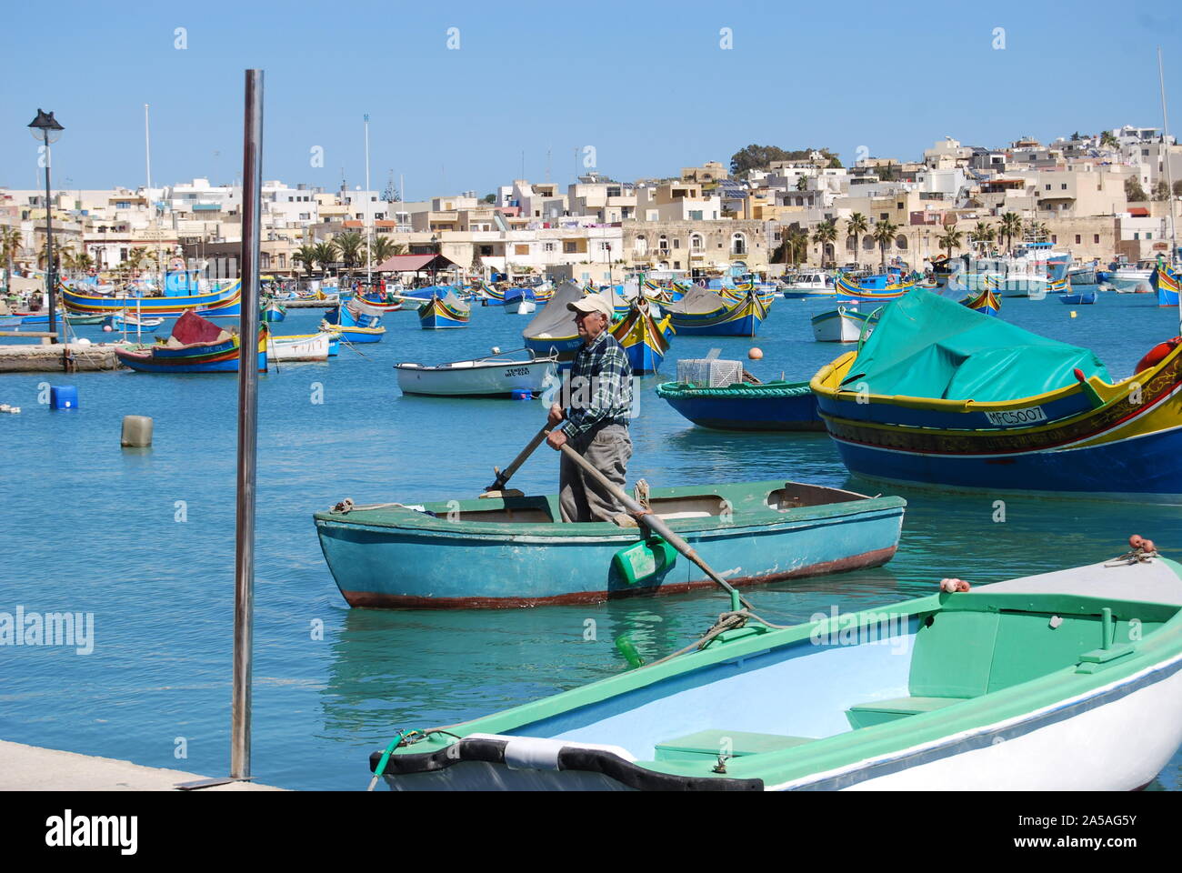 Maltese fishing village Stock Photo - Alamy