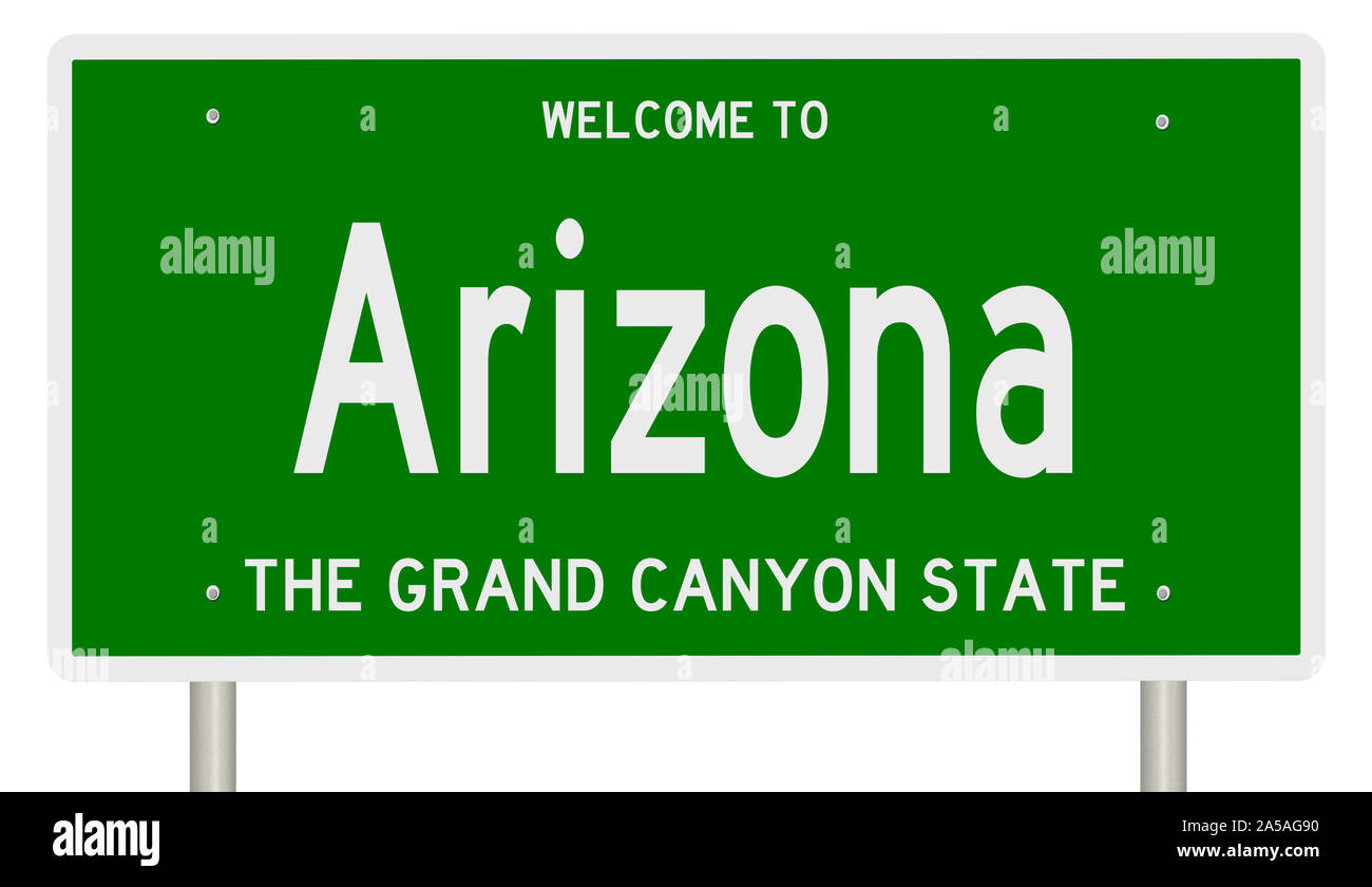 Arizona sign the grand canyon state Cut Out Stock Images & Pictures - Alamy