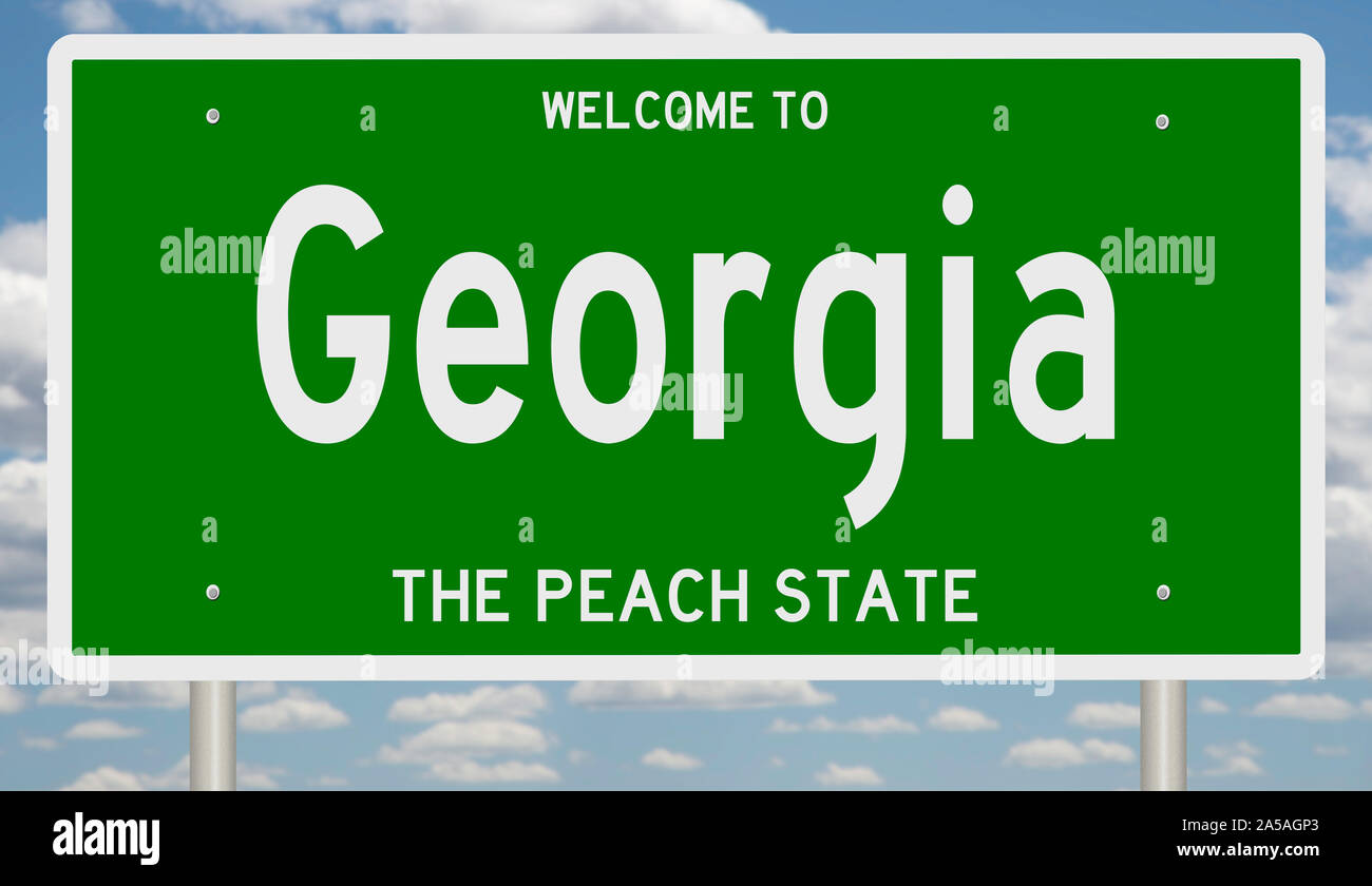 3d rendering georgia state hi-res stock photography and images - Alamy