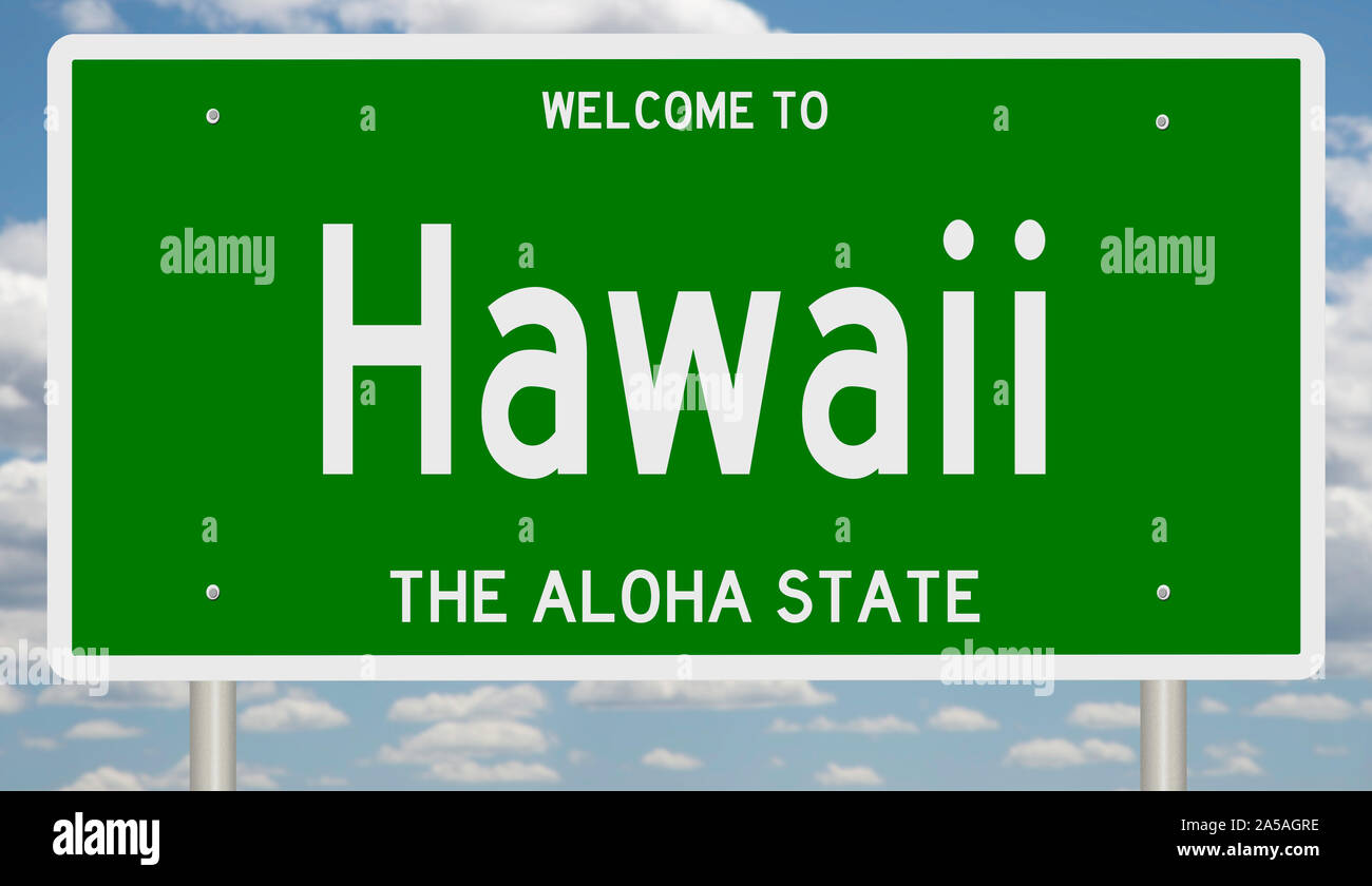 3d rendering hawaii state hi-res stock photography and images - Alamy