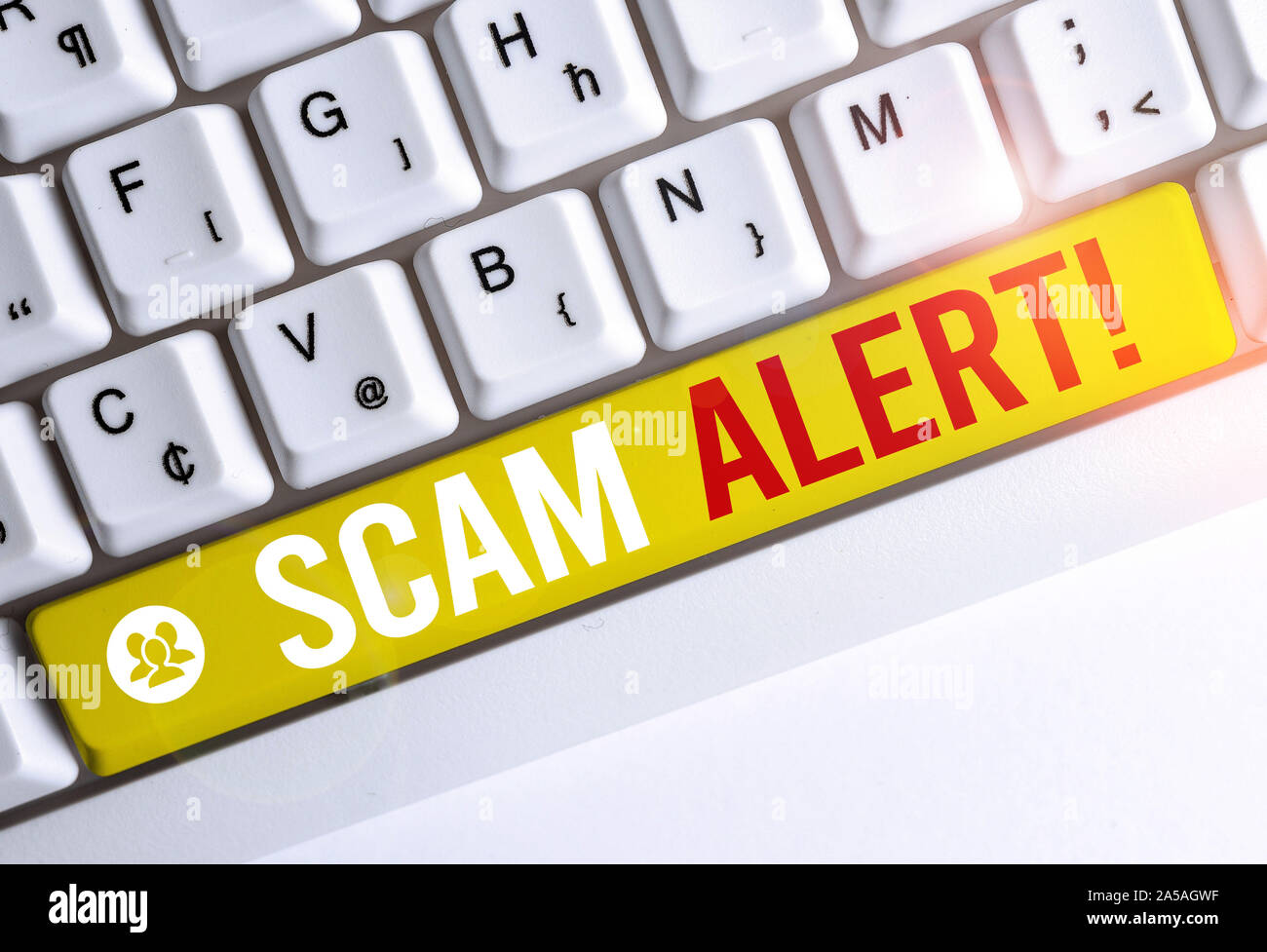 Word writing text Scam Alert. Business photo showcasing fraudulently ...