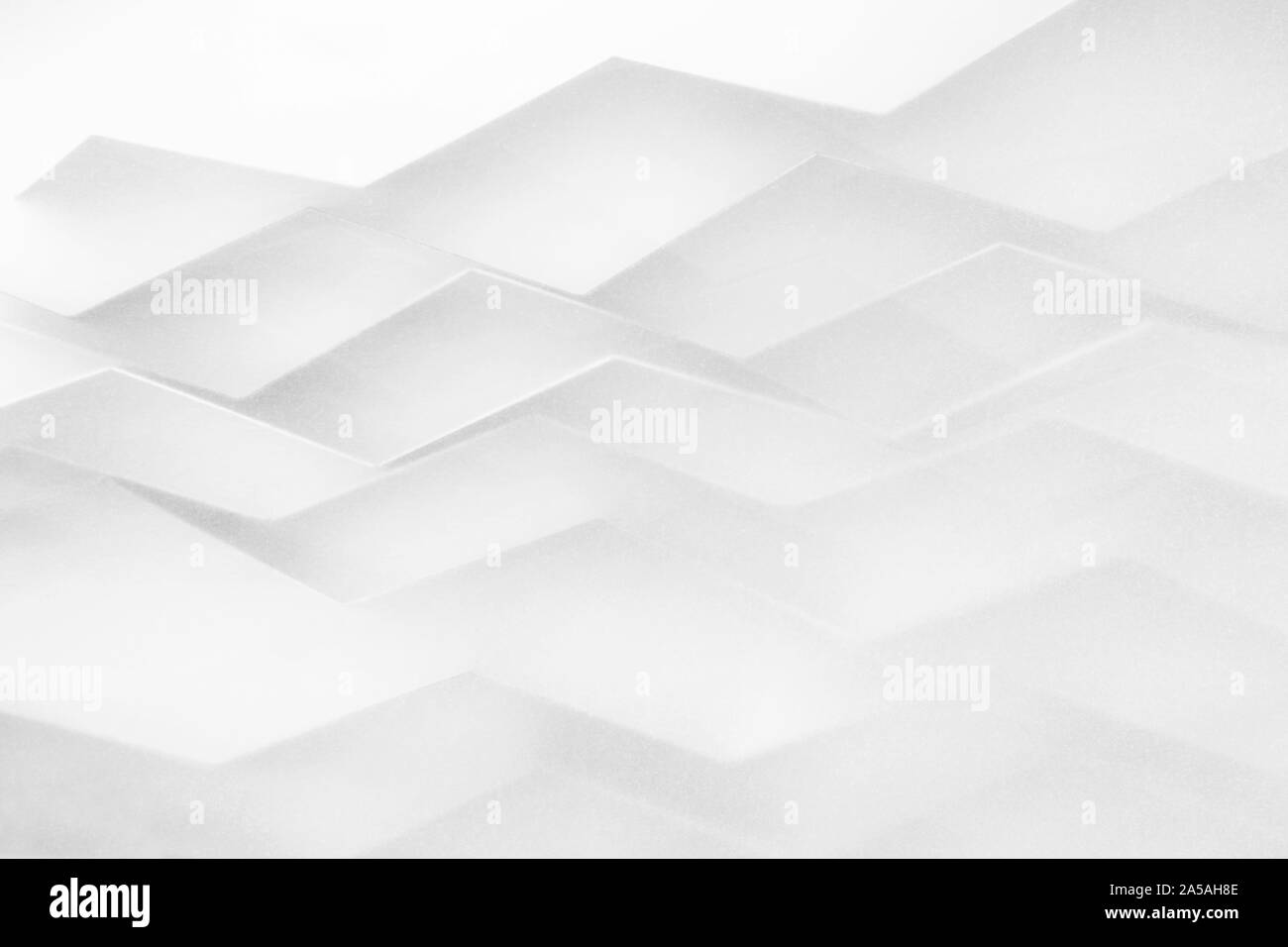 Geometrical structure Of White Paper Abstract Background Stock Photo 