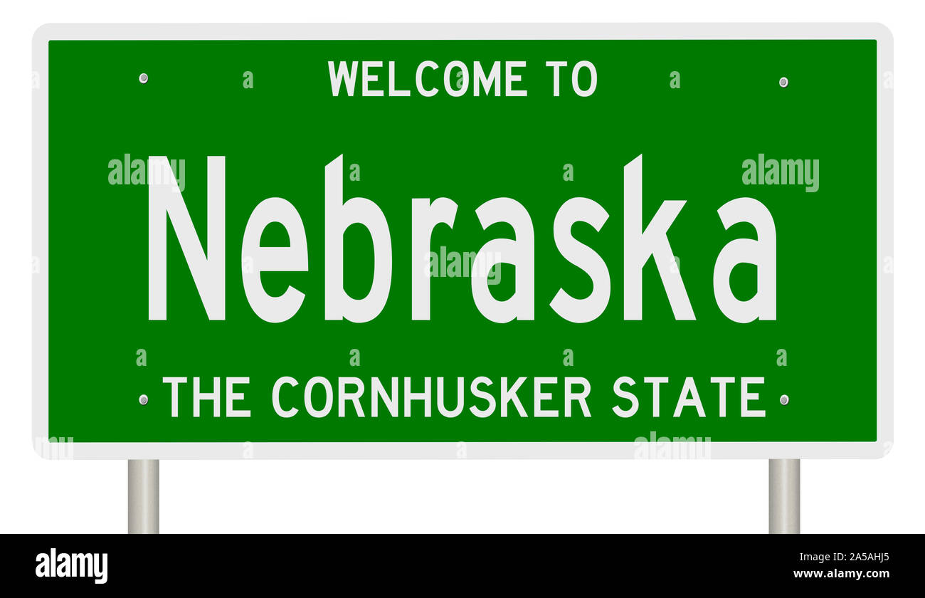 Nebraska state illustration Cut Out Stock Images & Pictures - Alamy