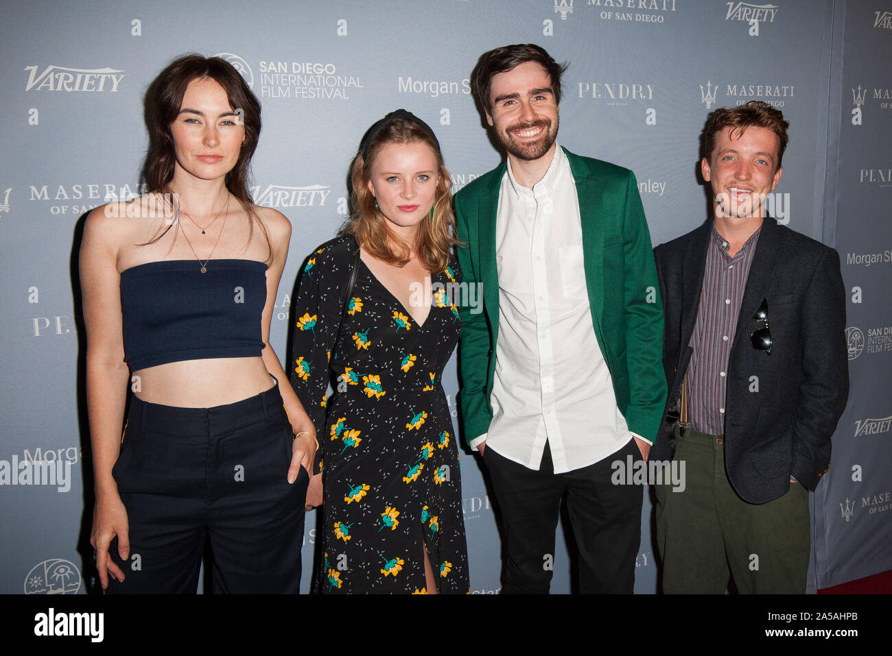 SAN DIEGO, CA - OCTOBER 18th: Kim Spearman, Grace Englert, Guy Davies ...