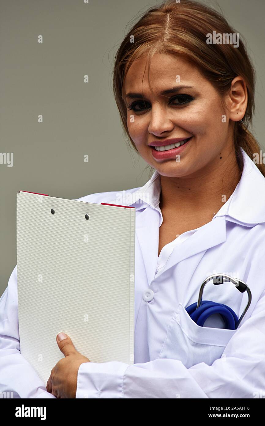 Female doctor wearing lab coat hi-res stock photography and images - Alamy