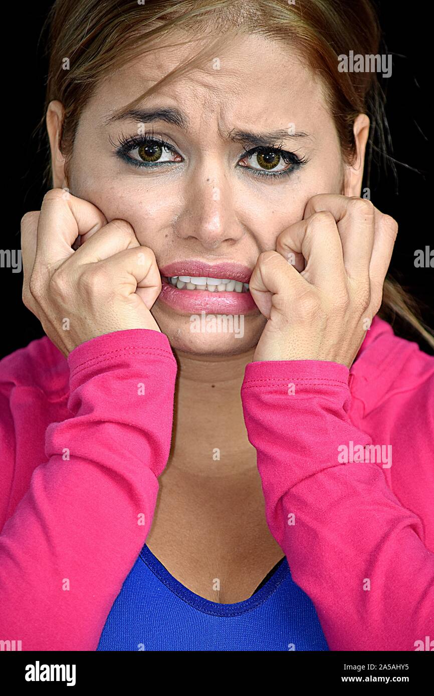 Teenager Female And Fear Stock Photo - Alamy