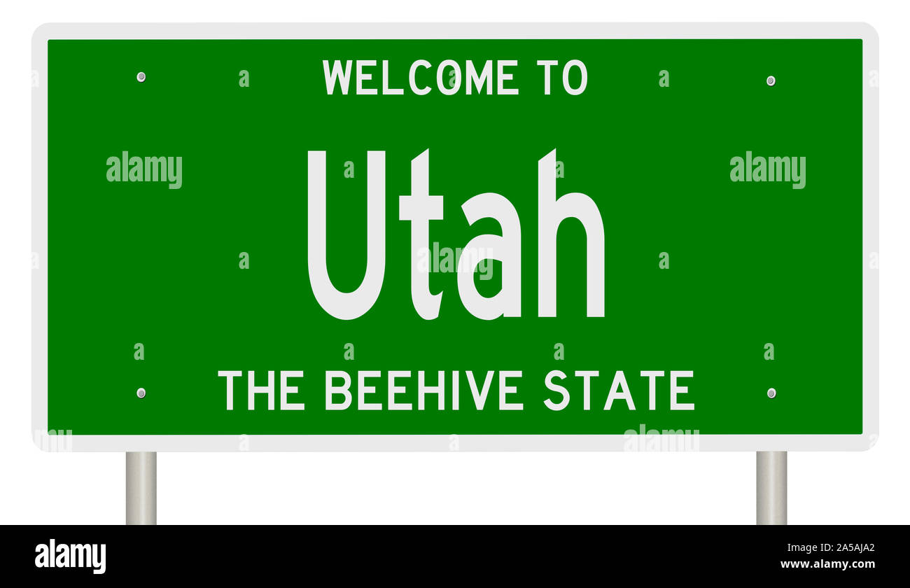 Utah road sign Cut Out Stock Images & Pictures - Alamy