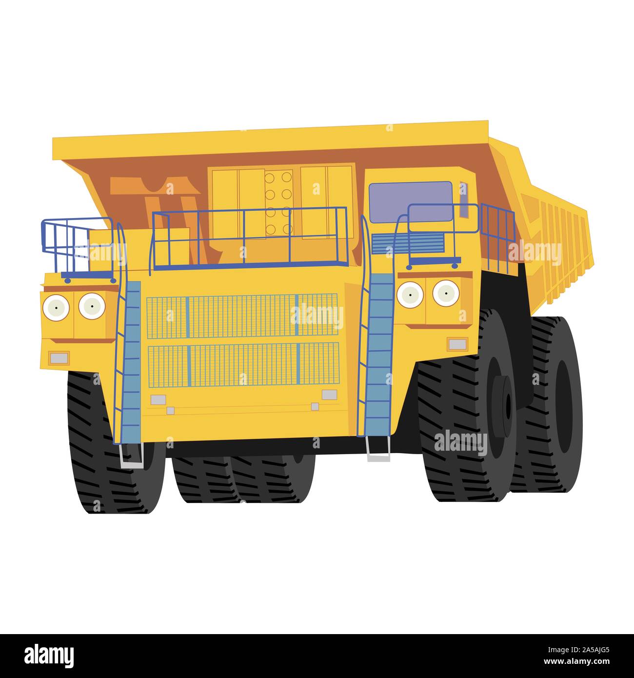 Mining tipper dumper dump truck Stock Vector Images - Alamy