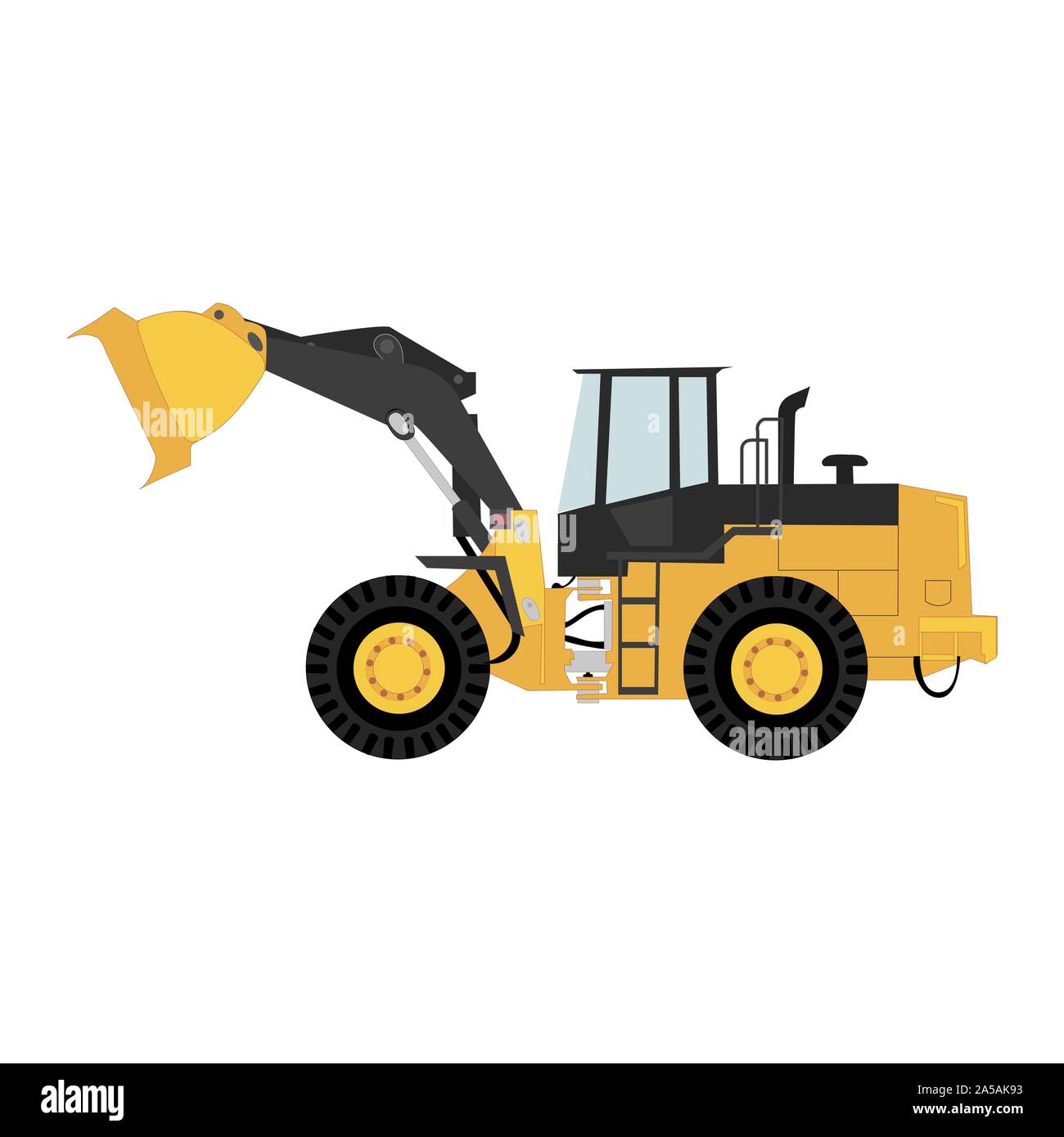 Wheel Loader Vector Vectors High Resolution Stock Photography and ...