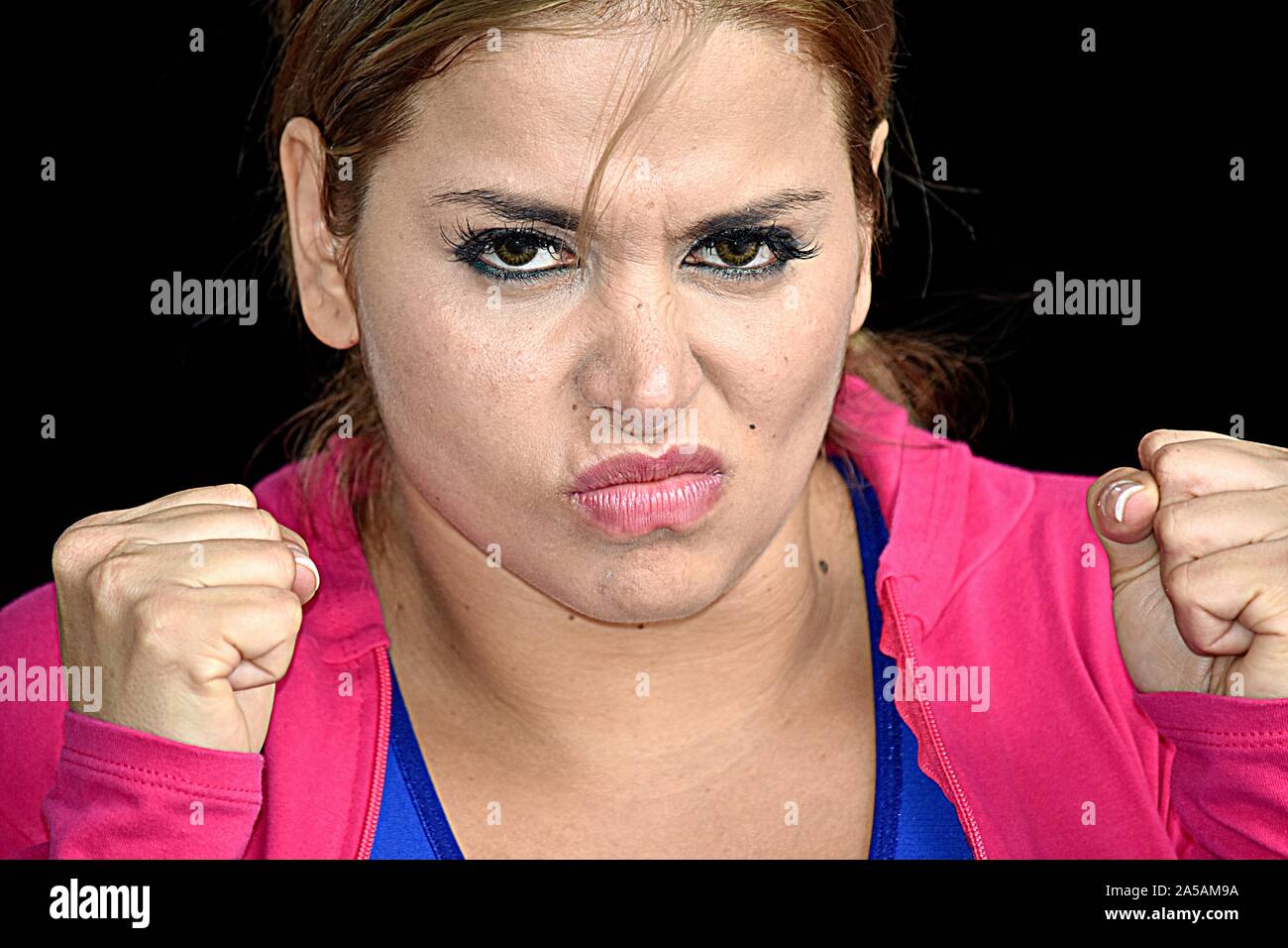 An Athlete Teenager Female And Anger Stock Photo - Alamy