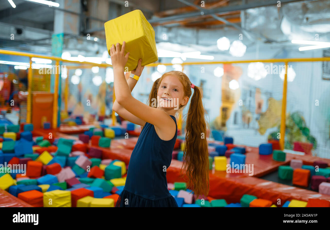 Happy children playing cubes hi-res stock photography and images - Alamy
